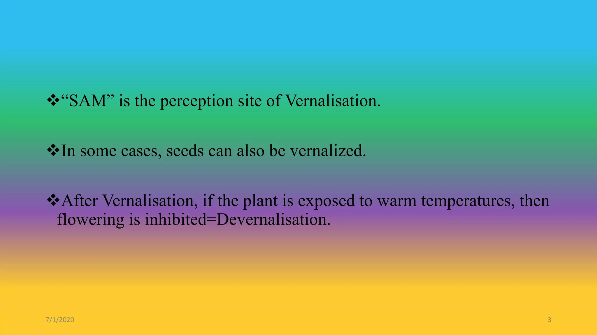 Vernalisation and aox pathway! | PPT