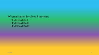 Vernalisation and aox pathway! | PPT