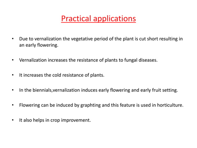Vernalization | PPTX