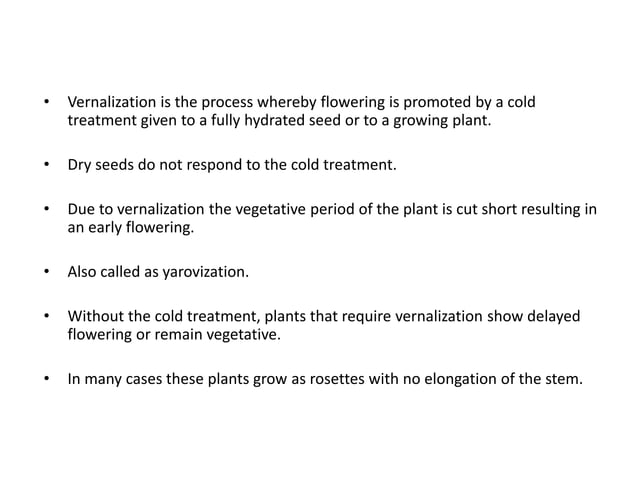 Vernalization | PPTX