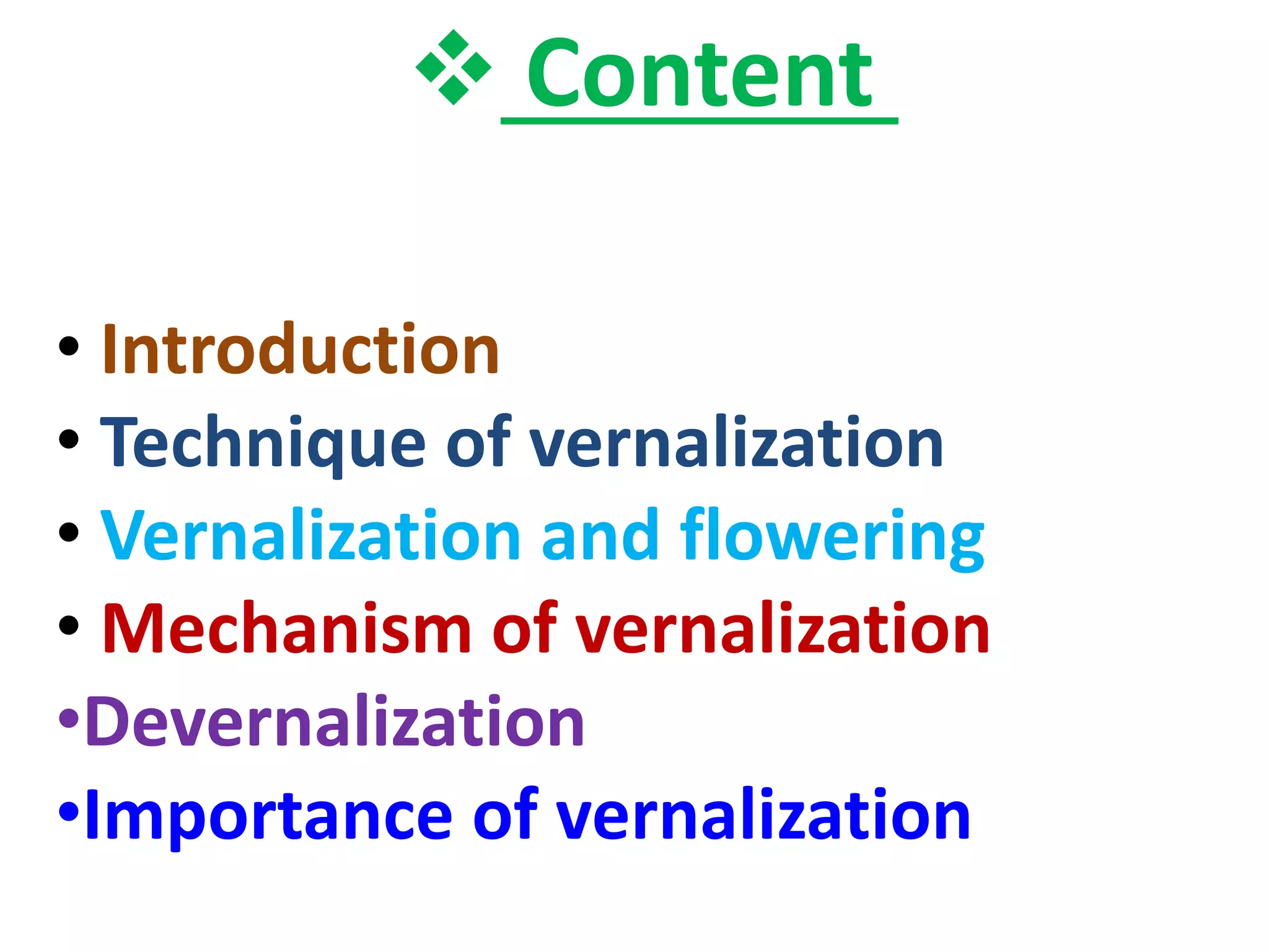 Vernalization | PPTX