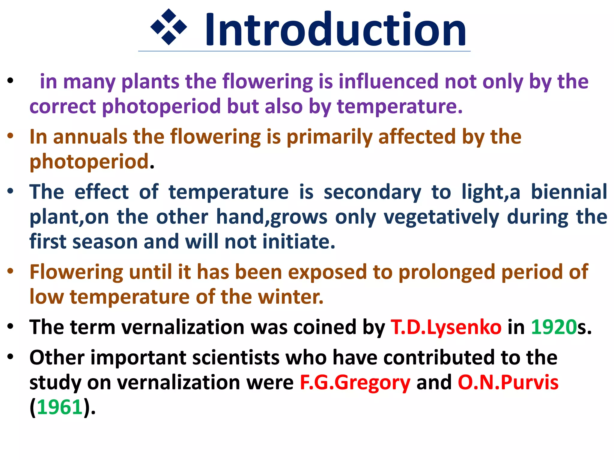 Vernalization | PPTX