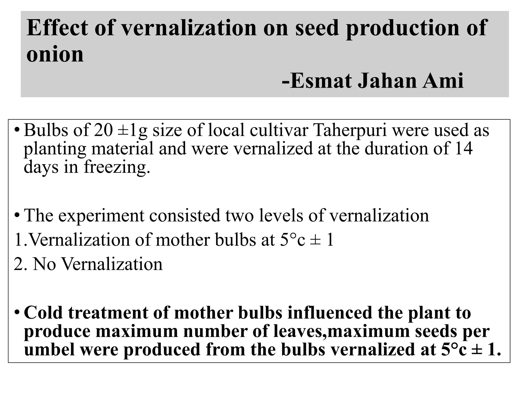 Vernalization | PPTX