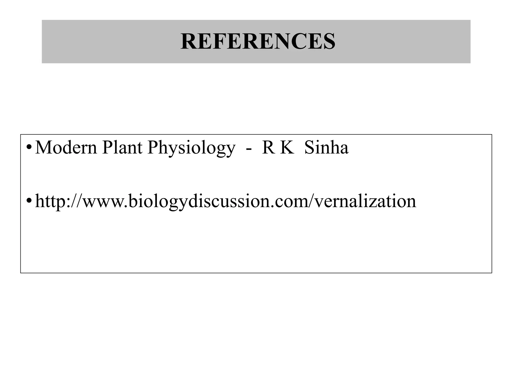 Vernalization | PPTX