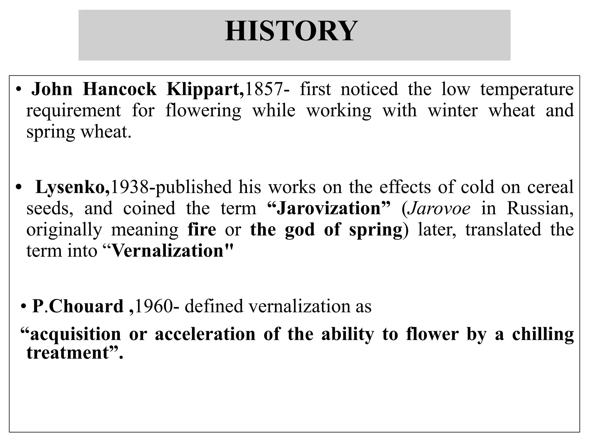 Vernalization | PPTX