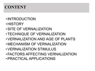 Vernalization | PPTX
