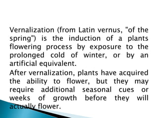 Vernalization | PPTX