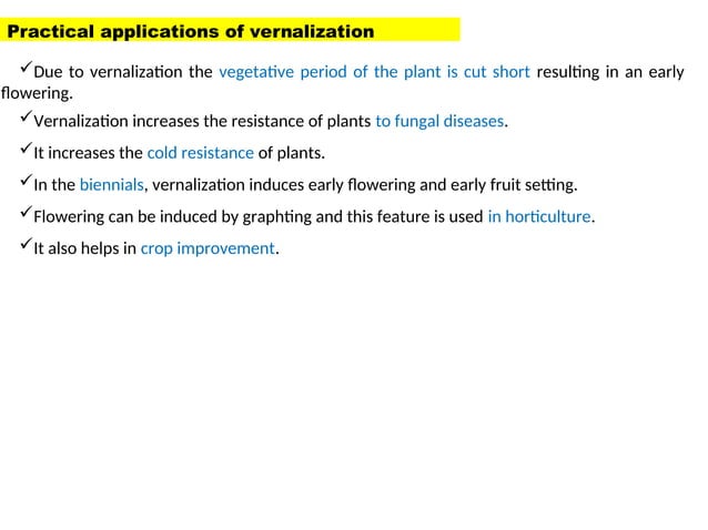 Vernalizationand its importance in plants.ppt