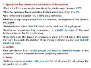 Vernalizationand its importance in plants.ppt