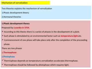 Vernalizationand its importance in plants.ppt