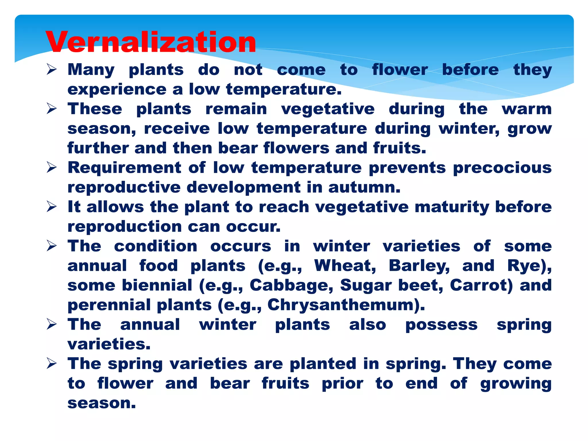 Vernalization - concept and significance | PPTX