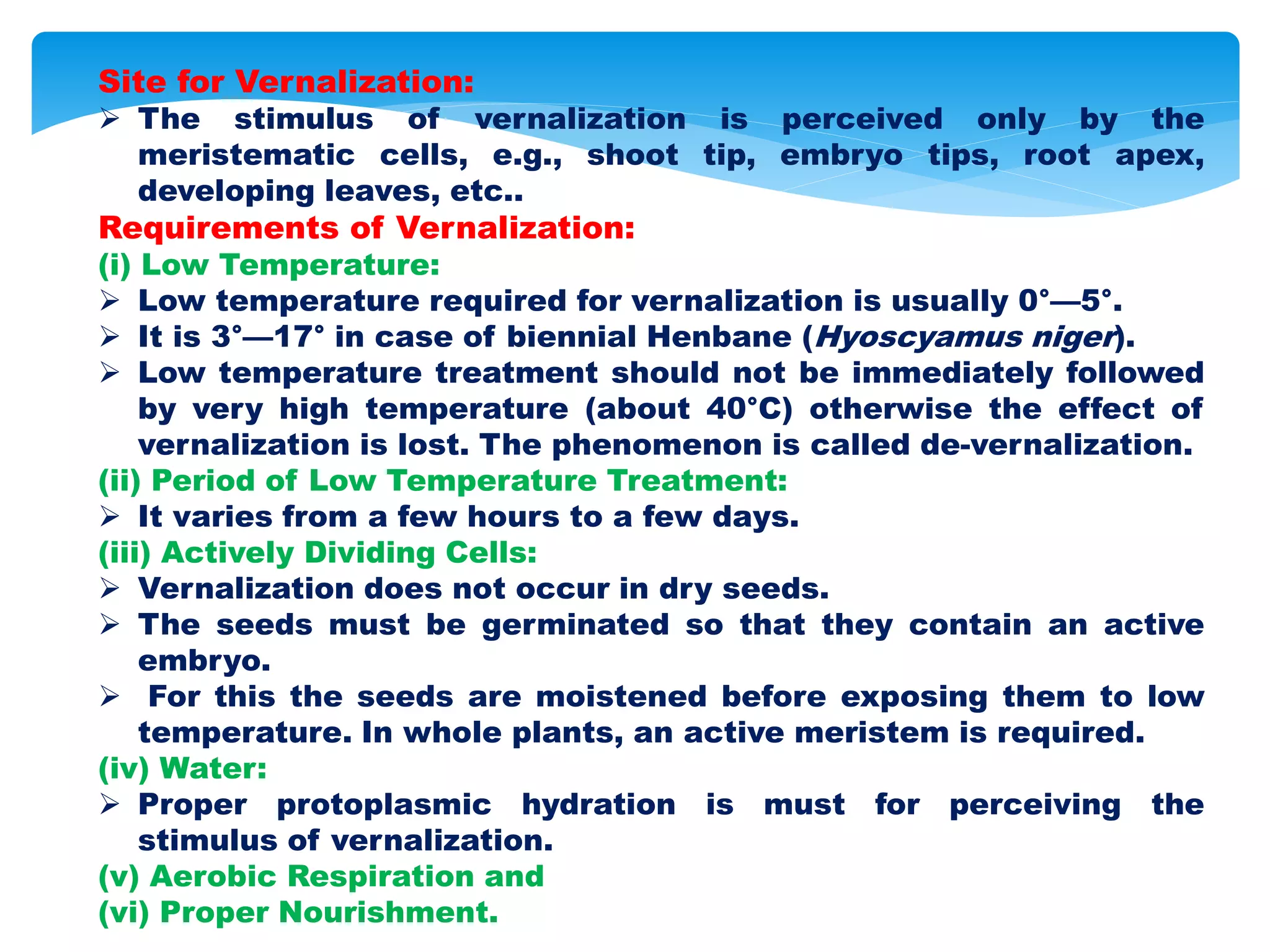 Vernalization - concept and significance | PPTX