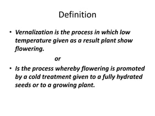 Vernalization | PPT