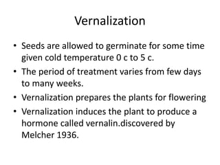 Vernalization | PPTX