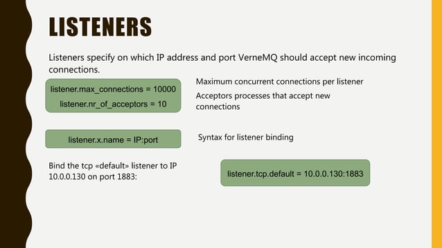 VerneMQ - Distributed MQTT Broker | PPT