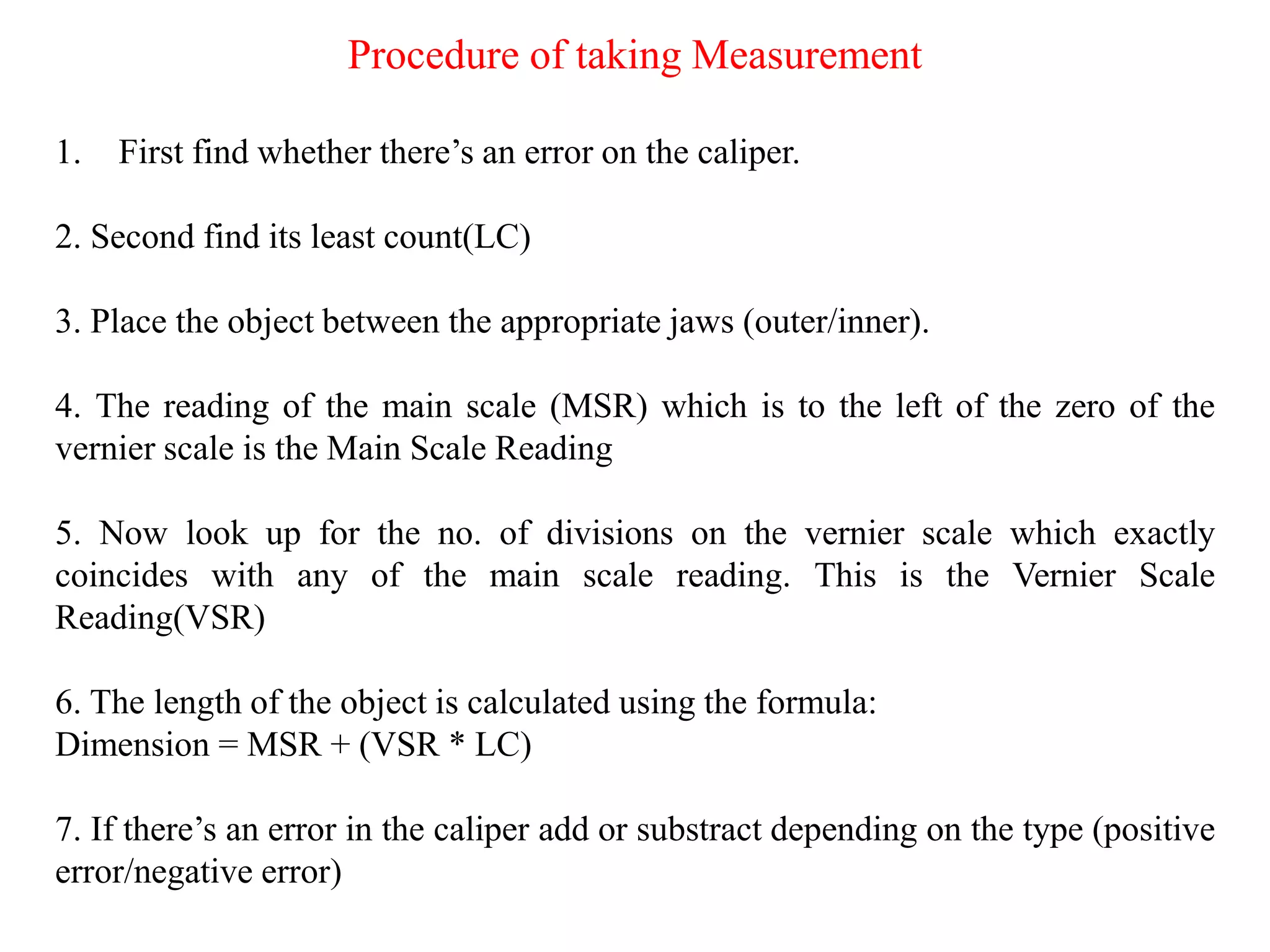 Vernier caliper use | PPTX