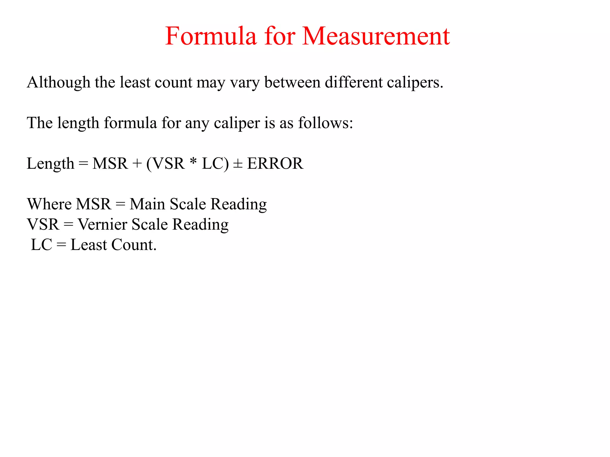 Vernier caliper use | PPTX