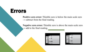 vernier and screw guage ppt for class 9 physics | PPTX