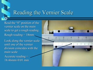 Vernier caliper | PPT | Physics | Science