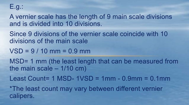 Vernier caliper | PPTX | Physics | Science