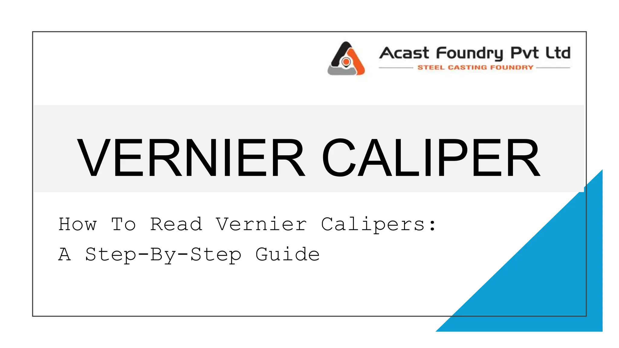MECHANICAL VERNIER CALIPER OPERTIVE INSTRUCTIONS | PPTX