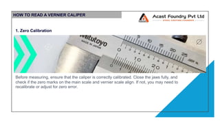 MECHANICAL VERNIER CALIPER OPERTIVE INSTRUCTIONS | PPT