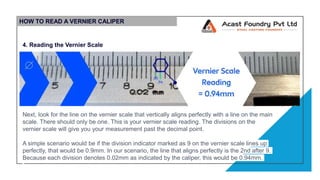 MECHANICAL VERNIER CALIPER OPERTIVE INSTRUCTIONS | PPT