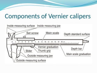 Vernier Caliper is a device that measure the diameter of cylinder | PPT