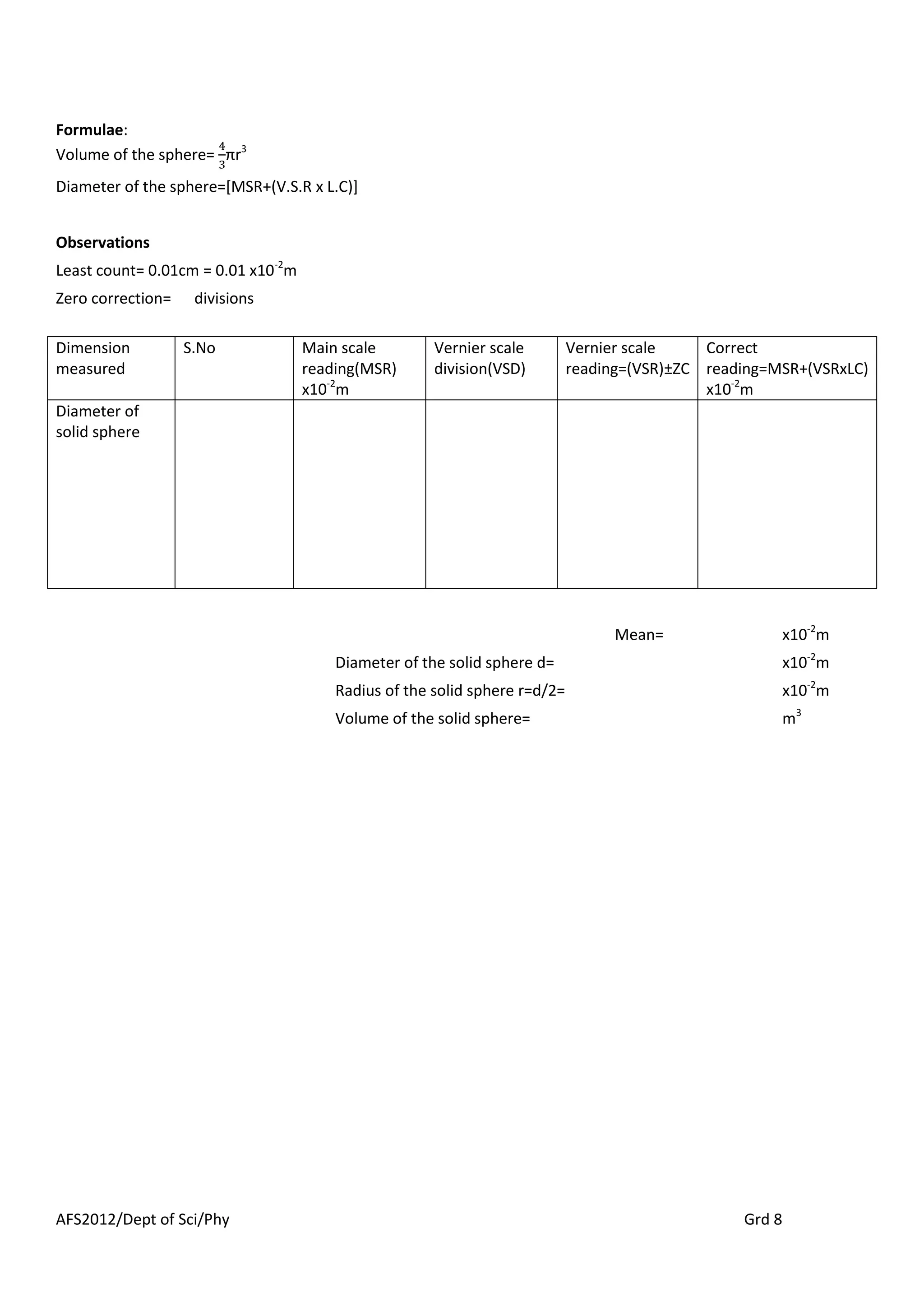 Vernier calipers | DOCX