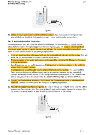 Vernier exploring gas laws lab | PDF