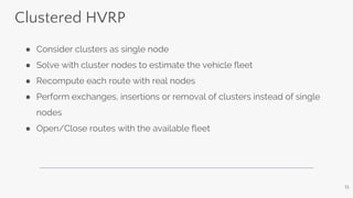 Verolog 2019 : Multiple solving approaches applied to the Heterogeneous Vehicle Routing Problem ...