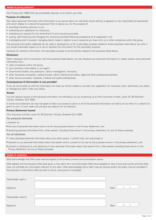 Vero Machinery Breakdown Claim Form | PDF