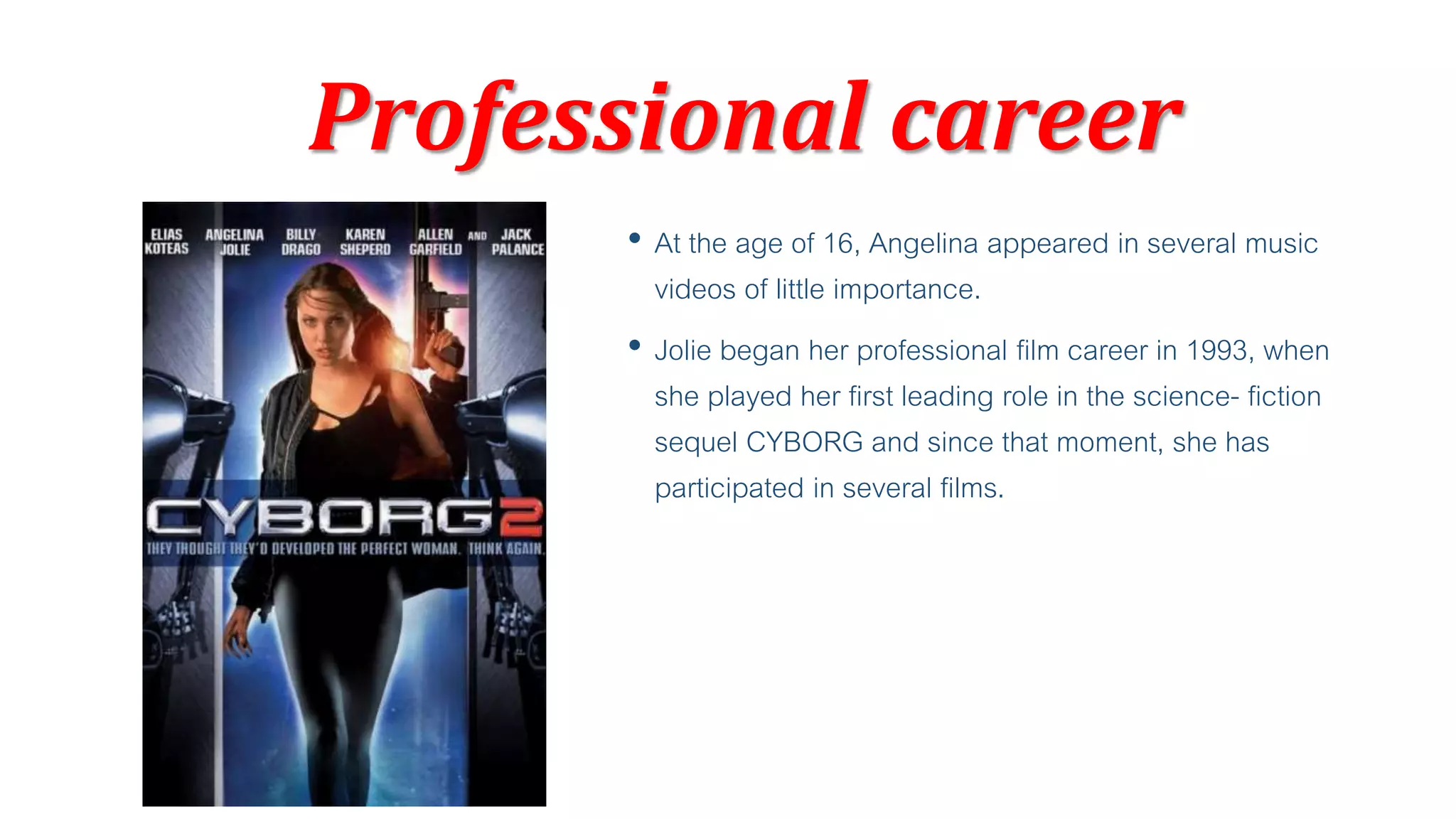 Angelina Jolie - Veronica e Andrea Teiga, 4º A | PPT | Free Download