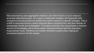 Macroeconomic Trends - Impact on Investment Decision Process | PPT