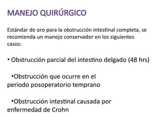 Obstruccion Intestinal de cirugia generalpptx | PPTX