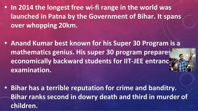 Presentation on Bihar. | PDF