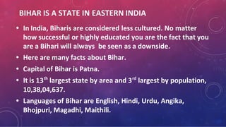Presentation on Bihar. | PDF