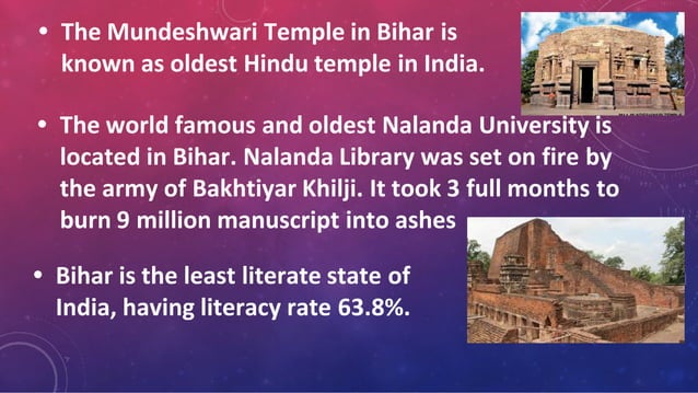 Presentation on Bihar. | PDF