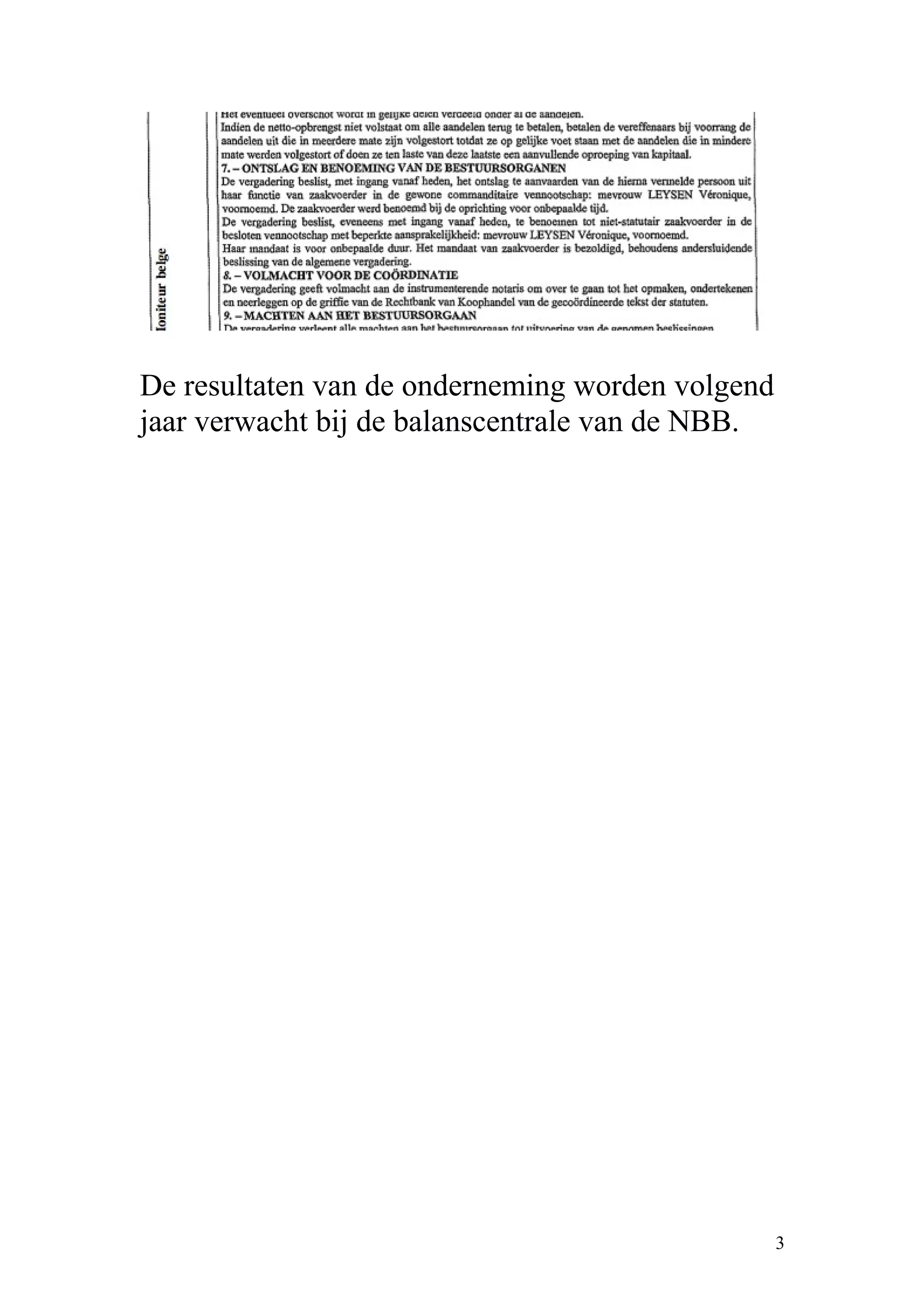 Véronique Leysen stroomlijnt vennootschap | DOC