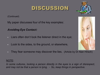 Verp Non Verbal Lying Ppt1 | PPTX