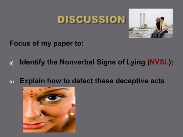 Verp Non Verbal Lying Ppt1 | PPT
