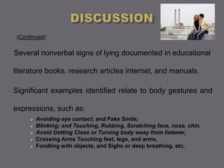Verp Non Verbal Lying Ppt1 | PPTX