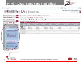 M. Verrascina - La diffusione dei dati del Censimento della Popolazione ...