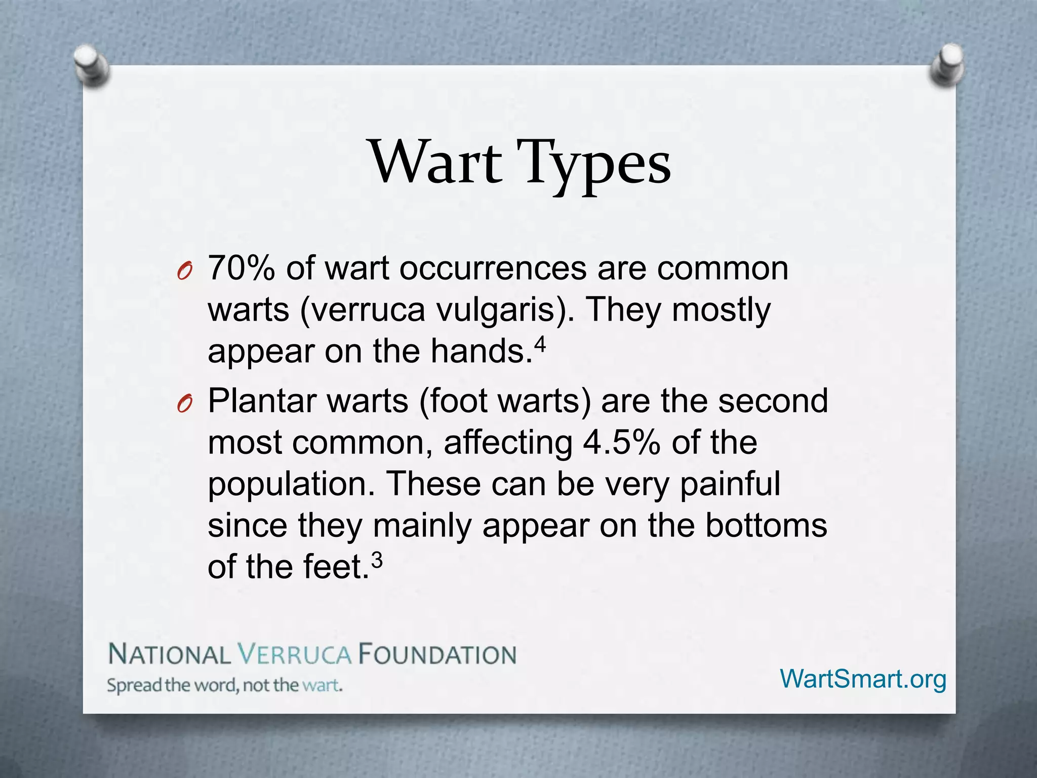 Wart (Verruca) Statistics | PPTX