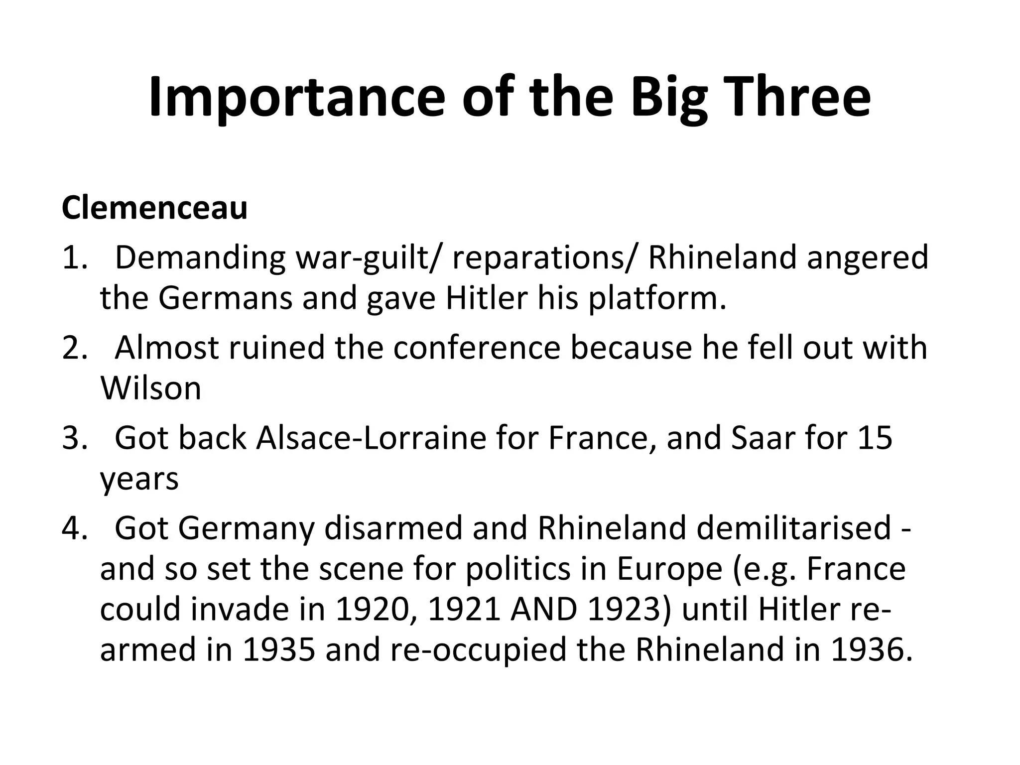 Treaty of Versailles Revision | PPT