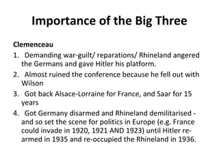 Treaty of Versailles Revision | PPT