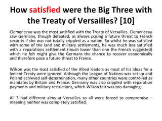 Treaty of Versailles Revision | PPT
