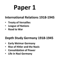 Treaty of Versailles Revision | PPT