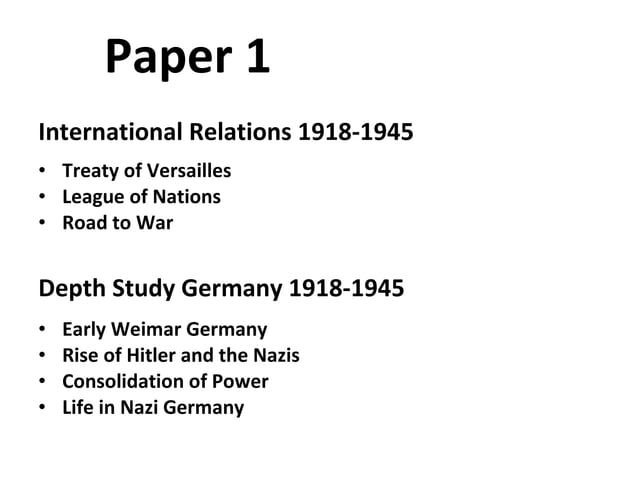 Treaty of Versailles Revision | PPT