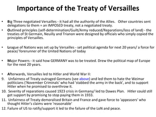 Treaty of Versailles Revision | PPT